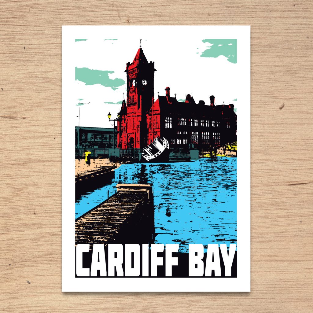 Cardiff Bay, Cardiff, Wales print – Susan Taylor Design
